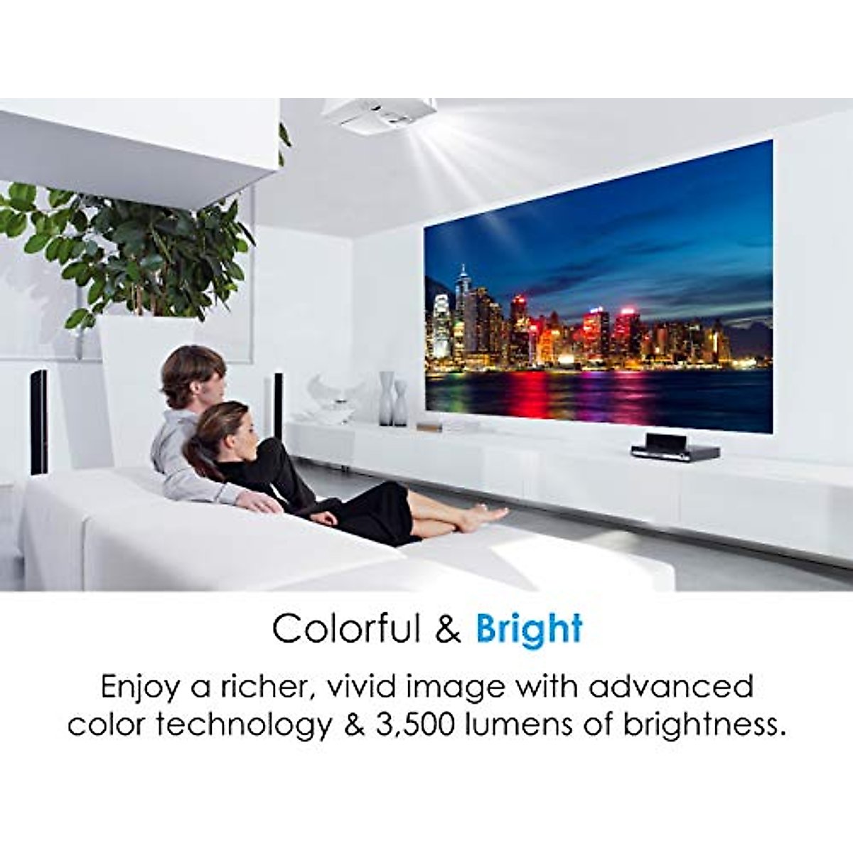 Optoma HD39DARBEE 1080p High Performance Home Theater Projector | Darbee Image Processor for Super Sharp Movies and Games | Bright 3500 Lumens | Large 1.6 Zoom and Vertical Keystone