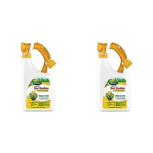 Scotts Liquid Turf Builder with Plus 2 Weed Control, Liquid Weed Killer and Fertilizer, 32 fl. oz. (Pack of 2)