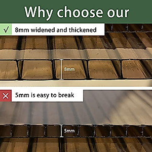 BPS 16.5' x 10' Wall Mount Gazebo Outdoor Pergola Polycarbonate Gazebo with Water-Resistant and UV-Fighting Panels Canopy