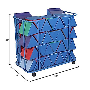 Children’s Factory, Angeles Universal Cart, AFB7930, Mobile Nap Mats & Soft Play Equipment Storage, Daycare, Preschool, Nursery or Classroom Organizer