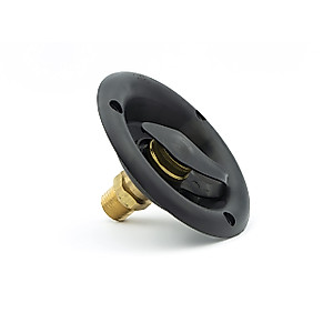THETFORD|B&B Molders RV Replacement Parts and Accessories Camper City Water Inlet Fill Dish with Brass Check Valve Black PN 94219