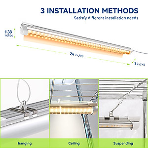 Monios-L Indoor Greenhouse with Grow Light and Shelf,Mini Greenhouse with 4-Tier Metal Plant Stand,Full Spectrum Growing Lamps with Clear Cover Tent for Seed Starter System,(35Lx14Wx61H)