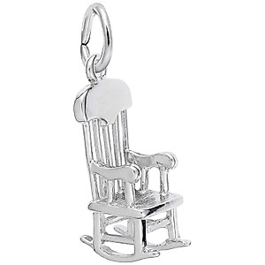 Rembrandt Charms Rocking Chair Charm, Sterling Silver