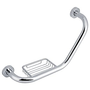 Shower Grab Bars Stainless Steel Bathroom Arm Wall Mount Safety Handle Bath Shower Grab Bar with Holder, Dispenser/Dispenser