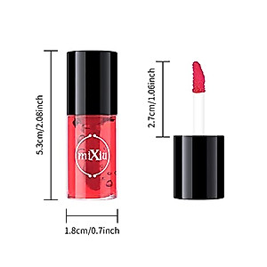 FREEORR 5 Colors Lip Tint Stain Set, Blusher Water Tint Makeup, Lip Stain Waterproof Long Lasting, Hydrating Fruity Dyeing Liquid Tint For Lips, Lip Tint For Girls and Women