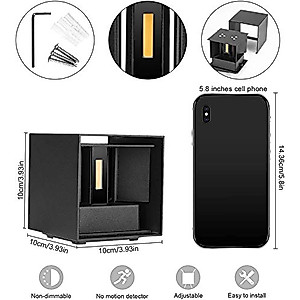 Wrasse LED Aluminum Outdoor Wall Sconces 12W Modern Wall proch housing Lighting 110v Exterior Black 6500k Garage Corridor Lights Wall Mounted Lamp Porch Patio Light 2PCS (Matte Black 6500k)