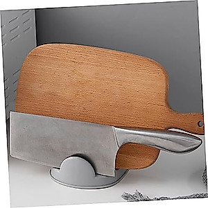 DOITOOL 1pc Pan Lid Cover Plastic Lid Rest Kitchen Tool Rests Cooking Tool Organizer Spatula Rack Pan Pot Cover Shelf Plastic Cap Tool Holder Bracket Dark Grey Lid Rest Stand Holder