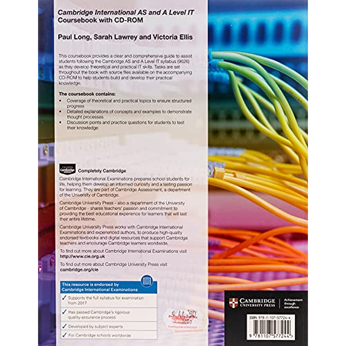 Cambridge International AS and A Level IT Coursebook with CD-ROM (Cambridge International Examinations)