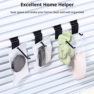 yeesport 50 Packs Black Metal Slatwall Hooks, 6 and 4Inch Tool-Free Slatwall Accessories Hooks Hangers for Slotwall Panels, Slat Wall Board Hanging Hooks for Garage Shop Retail DisplayKitchen