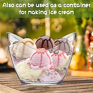 Beverage Tubs for Parties Plastic Ice Bucket for Cocktail Bar Clear Acrylic Wine Bucket with Scoops Drink Bucket Cooler for Chiller Bin for Champagne or Beer