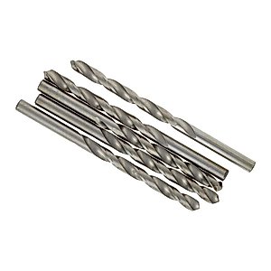 Auniwaig 5.6mm HSS Twist Drill Bit, Straight Shank Jobber Drill Bits Set, Small Twist Drill High Speed Steel Bit, for Steel, Aluminum Alloy 5pcs