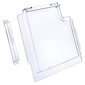 NOVINO RV Screen Door Slider Panel for Dexter 4701-00 RH Right Hand Series 5050 Radius Corner,Clear Plexiglass RV Screen Door Slide and 4700-00 Stopper