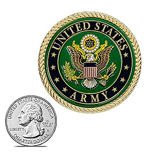 Army – 2 Inches – U.S. Army Metal Emblem - Army Gifts