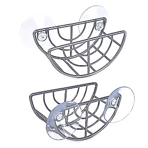 YeeBeny Kitchen Sink Suction Holder, Suction Cup Sponge Holder, Sponge Caddy - Suction Sponge Holder, Sink Organizer for Kitchen and Bathroom, Universal for Sponges and Scrubbers