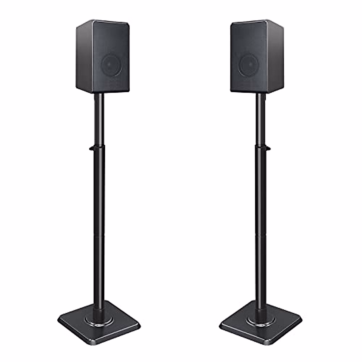 Mounting Dream Speaker Stands Height Adjustable for Satellite & Small Bookshelf Speakers, Set of 2 Floor Stand Mount for Bose Polk JBL Sony Yamaha and Others - 11LBS Capacity MD5402