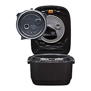 Zojirushi NW-JEC18BA Pressure Induction Heating, Rice Cooker and Warmer, 10-Cup Bundle with Rice Washing Bowl, Spatula, and 12 Piece Knife Set (4 Items)