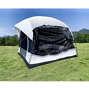 SUV Tent 4-6 Person Universal SUV Camping Tent，Car Awning SUV Tailgate Tent, Sun Shelter Camping Outdoor Travel,Includes Rainfly and Storage Bag - 8' W x 8' L x 6.5' H CAR Tent,Universal Fit