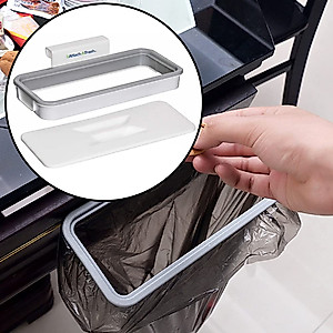 YUANGUNGUN Portable Trash Bag Holder, Garbage Holder with Removable Lid&Clip That Can Attach to Any Door DrawerGarbage Storage(1 pcs)