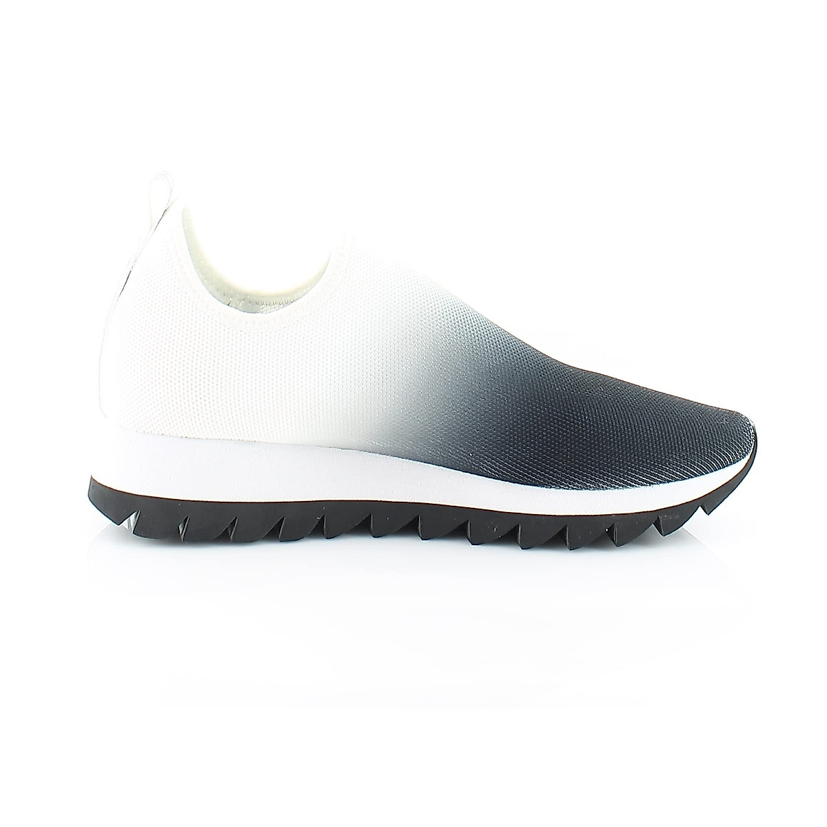 DKNY Womens Azer Slip On Running Sock Sneakers B/W 5.5 Medium (B,M)