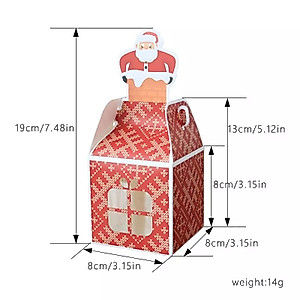 7Rivers Christmas Treat Boxes Set of 12- Small Christmas Gift Boxes Perfect for Ornaments, Small Gifts, Candy, Cookies, Favors