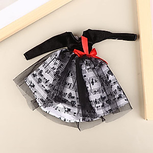 1 PC 11.5-inch doll daily wear skirt 30cm doll changing dress high waist show leg length