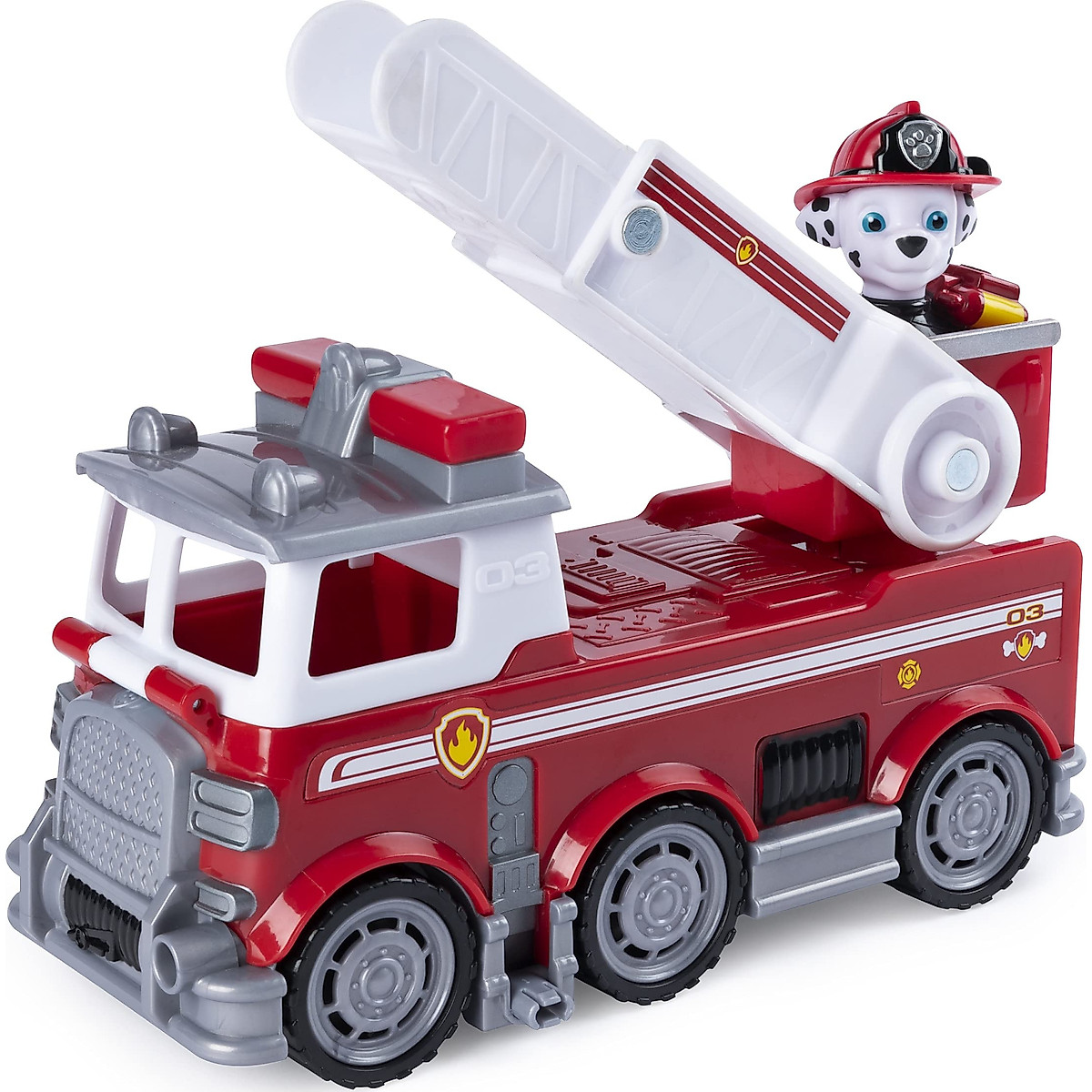 Paw Patrol Ultimate Rescue - Marshall's Ultimate Rescue Fire Truck with Moving Ladder and Flip-Open Front Cab, Ages 3 and Up
