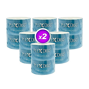 PlexDisc 631-800 52x 700MB 80 Minute Logo Top CD-R 1200 Disc Spindle