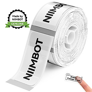 NIIMBOT D11 Label Maker Tape Adapted Label Print Paper Standard Laminated Office Labeling Tape Replacement (Transparent)