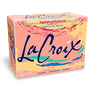 La Croix Sparkling Water, Grapefruit, 12 Fl Oz (Pack of 12)