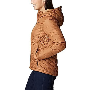Columbia Women's Heavenly Hooded Jacket, Camel Brown, Large