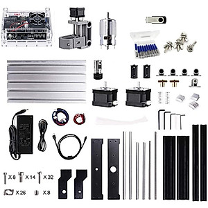 CNCTOPBAOS 1610 PRO Mini CNC Router Kit,3 Axis Desktop GRBL Control DIY Engraver Engraving Machine,Carving Engrave on Acrylic,PVC,PCB,Plastic,Wood Cutting Milling Machine