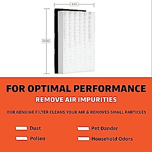 Air Purifier VEVA HPA300 HEPA Filter Replacement - Compatible with Honeywell Air Purifier - Captures and Eliminates Airborne Particles and Unpleasant Odors