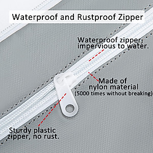 YaKuss Wet Dry Bags for Baby Cloth Diapers, Waterproof Reusable with Two Zippered Pockets and Stroller Strap Travel Beach Pool Yoga Gym Bag for Swimsuits, Soiled Baby Item & Wet Clothes -Grey, S