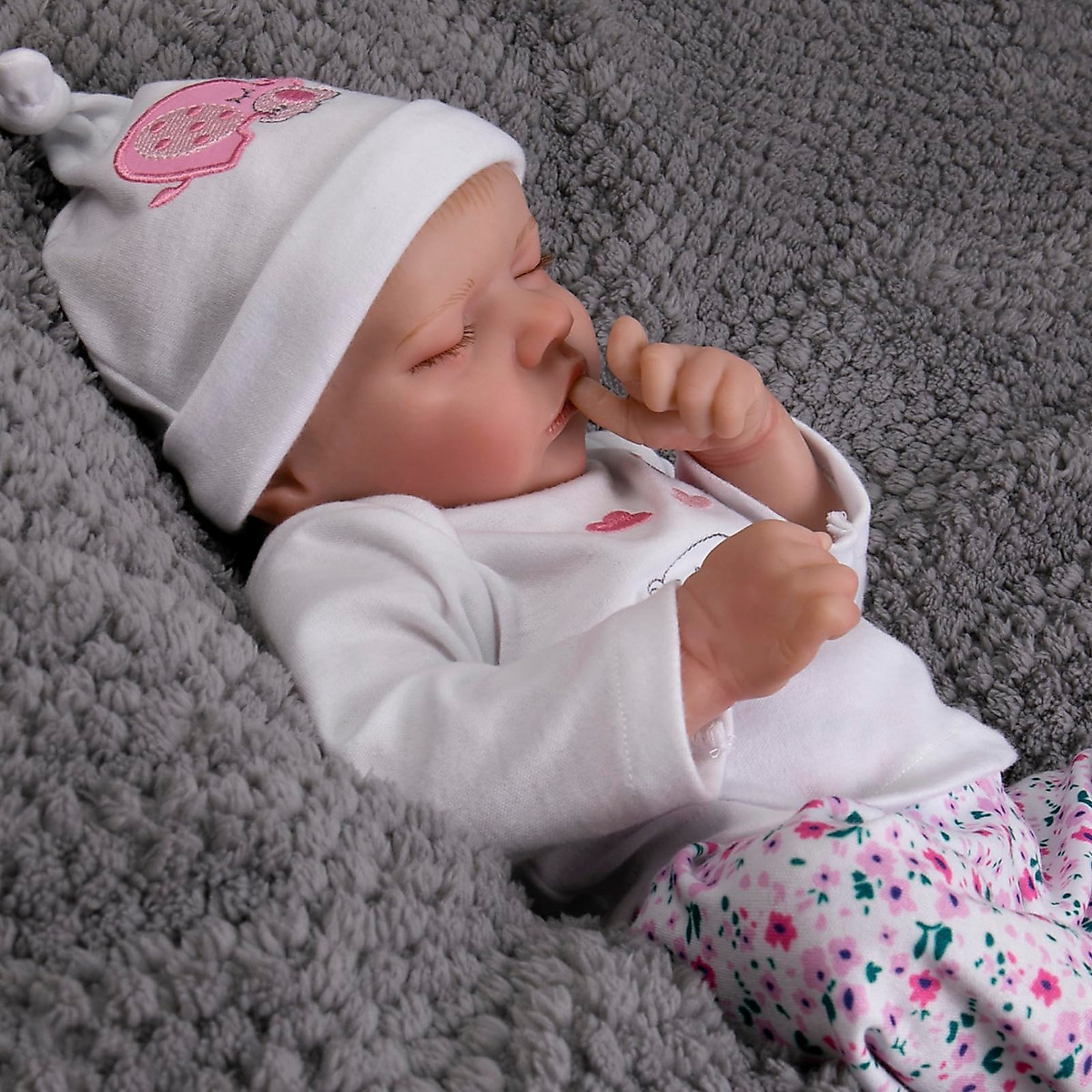 Aori Reborn Baby Dolls - Lifelike Newborn Baby Dolls, Full Body Vinyl Realistic Baby Doll Come with Feeding Toy Accessories and Gift Box Set