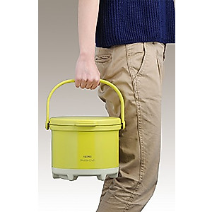 THERMOS vacuum heat insulation cooker Shuttle Chef RPE-3000 OLV 3.0L Olive Yellow