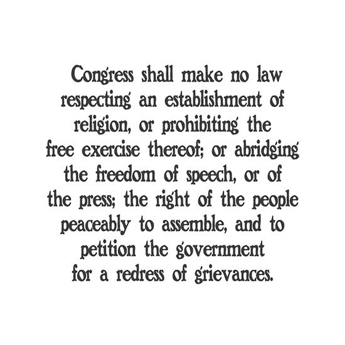 CafePress First Amendment Mug Ceramic Coffee Mug, Tea Cup 11 oz