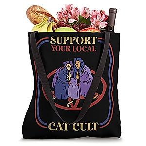 Support Your Local Cat Cult Occult Witch Gothic Tote Bag