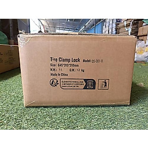 Mophorn 2pcs Heavy-Duty Trailer Wheel Clamp Locks - Adjustable Anti-Theft Tire Locks for Trailers, Cars, Trucks, SUVs