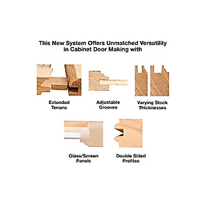 Freud 99-762: 1-11/16" (Dia.) Premier Adjustable Rail & Stile Bit - Shaker
