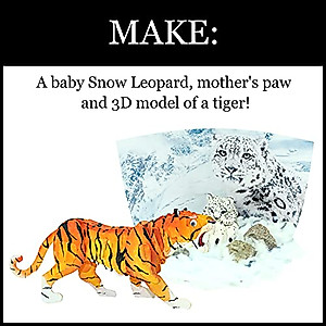WILD ENVIRONMENTAL SCIENCE Extreme Big Cats of the World - For Ages 6+ - Create and Customize Models and Dioramas of Tigers, Snow Leopards and more - Study the Most Extreme Animals