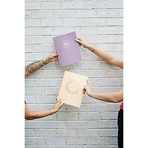 Southworth Planner (January 2023-December 2023), 8.5" x 11", Celestial Bohemian Dusty Purple, Premium 28#/105 gsm Paper, Large Flex (91094)