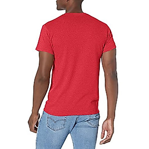 Disney mens Classic Mickey Mouse Full Size Graphic Short Sleeve T-shirt T Shirt, Red Heather, Small US