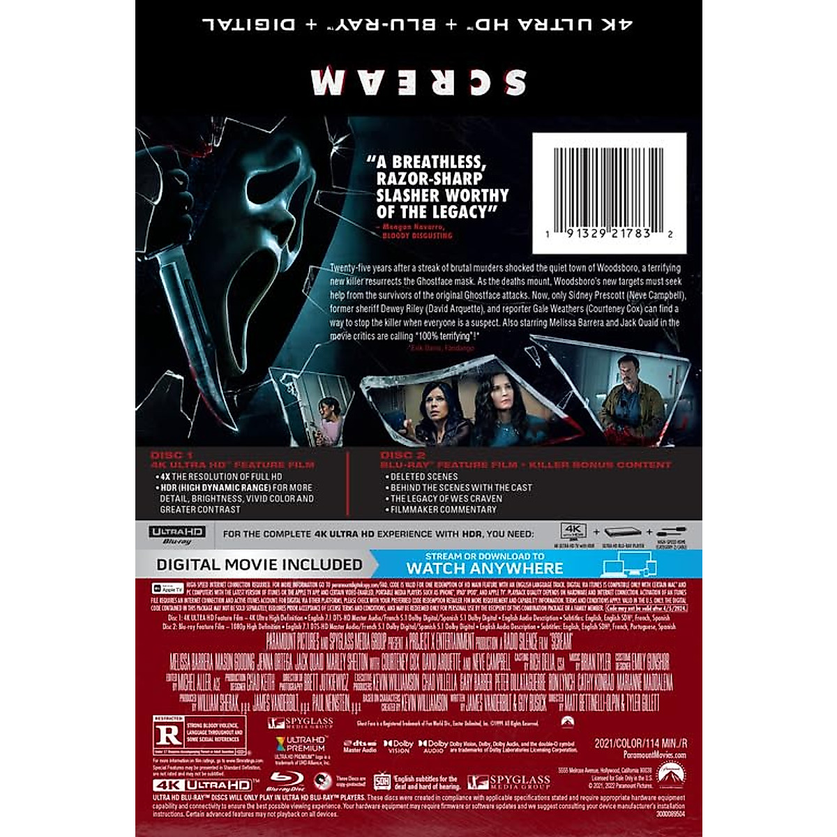 Scream (2022) Limited-Edition Steelbook [4K UHD]