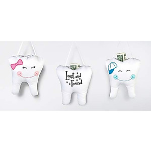 Lillian Rose Tooth Pillow, Lost and Found, 6.5" x 7.5"