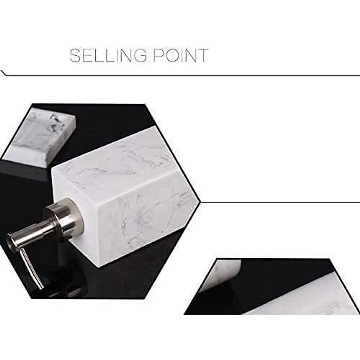 DVTEL Bathroom Supplies Kit Bathroom Set Rinse Set Resin Mouthwash Cup Toothbrush Holder Set (Color : White, Size : 6-Piece Set)