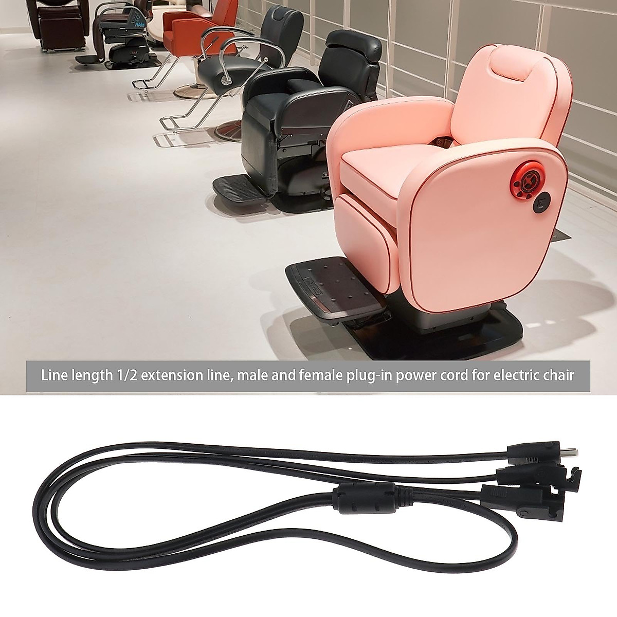 Create idea Y Splitter Cord Cable Replacement Compatible with OKIN Compatible with Limoss Compatible with BetaDrive 2 Pin Splitter Lead Y Power Cable