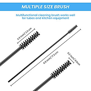 Hummingbird Feeder Cleaning Brush Mini Nylon Brush Set Brush Cleaner for Baby Bottles, Tubes, Jars, Bird Feeder (12 Pieces)