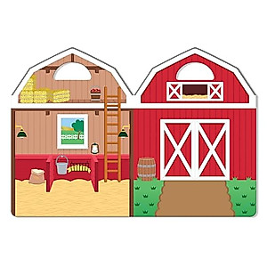Melissa & Doug Puffy Sticker Play Set - On the Farm - 52 Reusable Stickers, 2 Fold-Out Scenes - FSC Certified