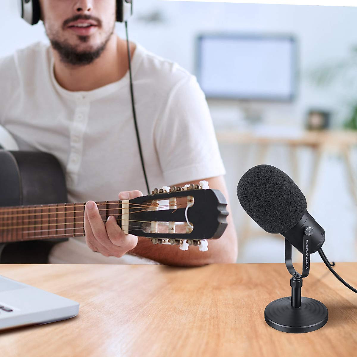 Recording Microphone, Professional USB Condenser Microphone, Desktop Computer Mic for Podcasting, Chatting, Voice Over, Gaming, Interview, Conference Call
