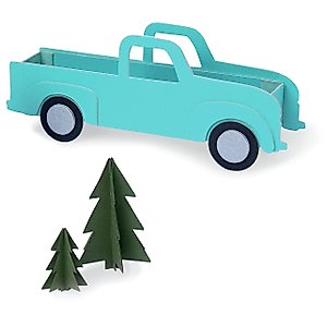 Sizzix ScoreBoards XL Die-Box Vintage Truck by Eileen Hull, 665328, Multicolor
